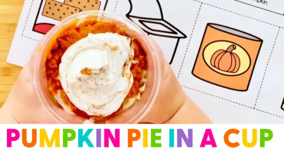 Easy Pumpkin Pie in a Cup Recipe | Thanksgiving | Preschool