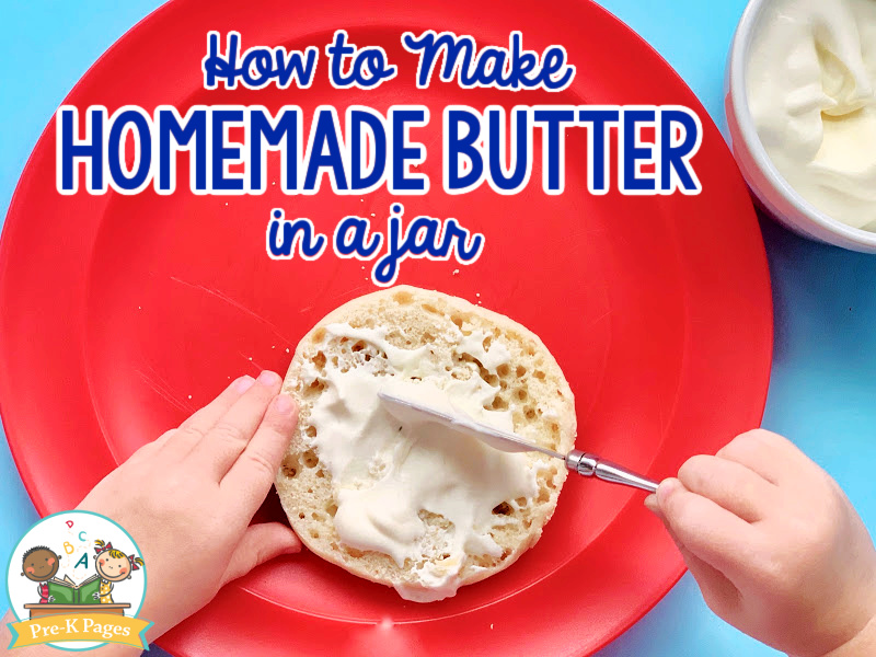 How to Make Butter with Preschool Kids - Pre-K Pages