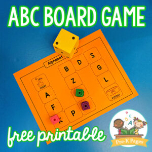 Alphabet Letter Board Game Printable - Pre-K Pages