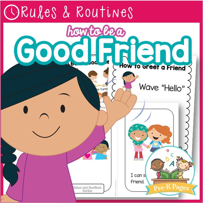 How to Be a Good Friend Visual Routine - Pre-K Pages