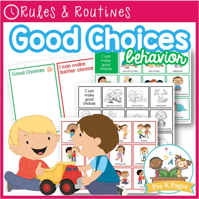 Making Good Choices Behavior Management - Pre-K Pages