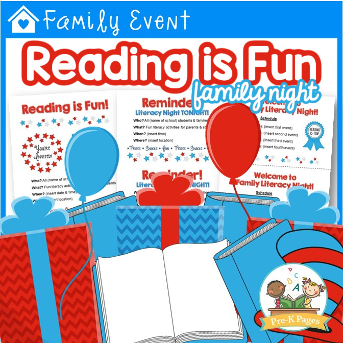 Reading is Fun Family Literacy Night Kit - Pre-K Pages