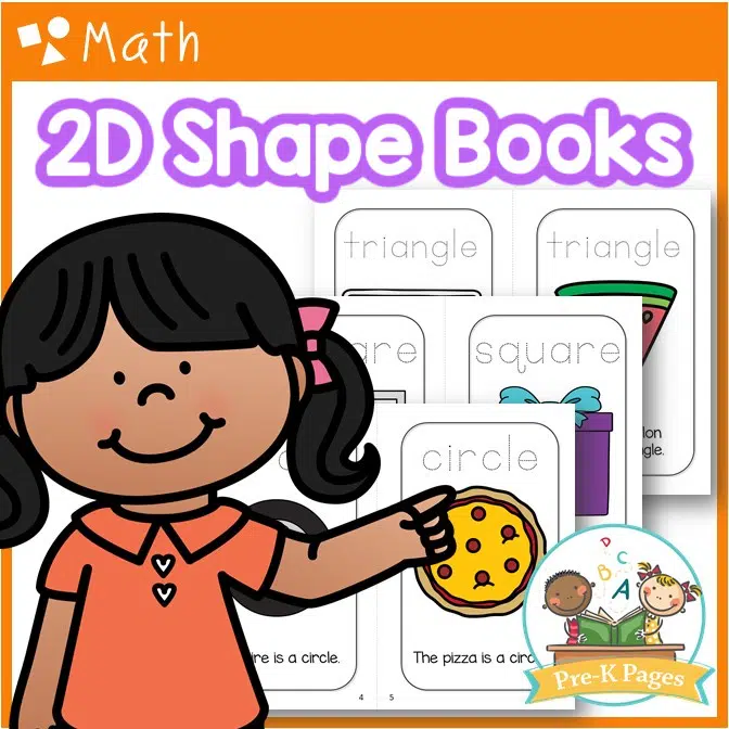 2D Shapes Books - Pre-K Pages
