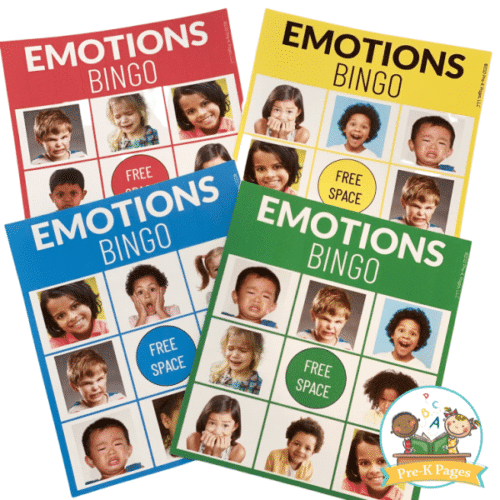 Emotions Bingo Game For Preschoolers - Pre-K Pages