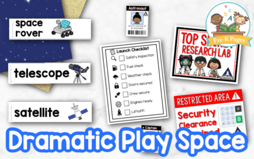 How to Make a Space Dramatic Play Area