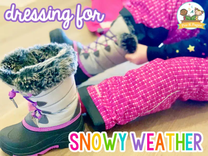 Dressing for Winter Weather Sequence - Pre-K Pages