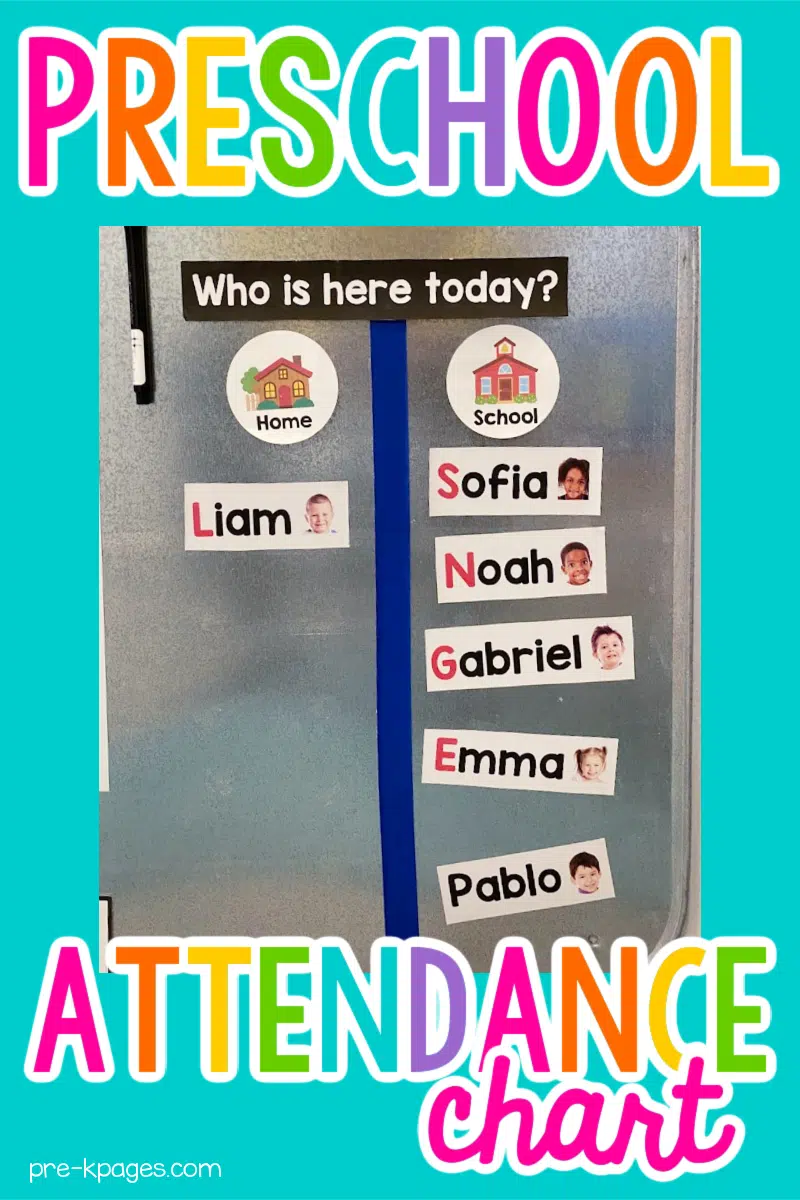 Preschool Attendance Chart