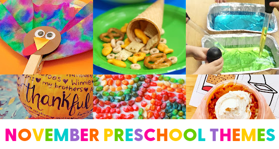 Preschool Thanksgiving Theme Activities