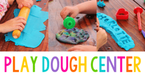 Playdough Center in Preschool Pre-K and Kindergarten