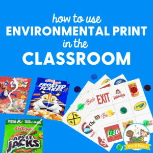 Environmental Print Ideas, Activities, Games and More!