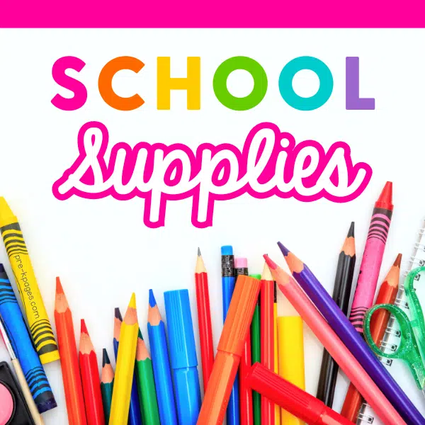 Back to School Shopping List for Preschool & Pre-K