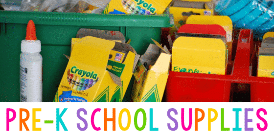 Back to School Shopping List for Preschool & Pre-K
