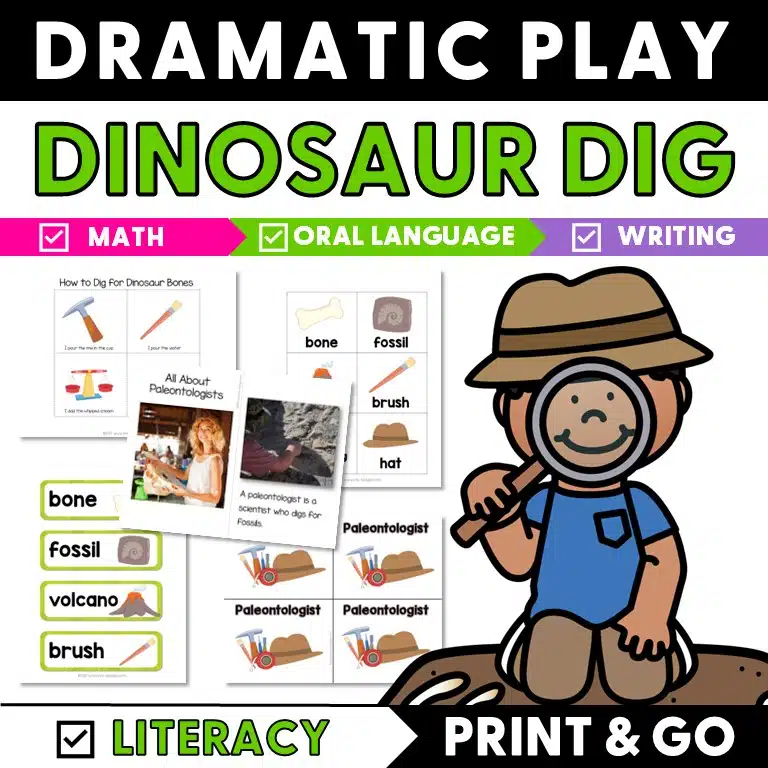 Dinosaur Dig Dramatic Play - Pre-K Pages