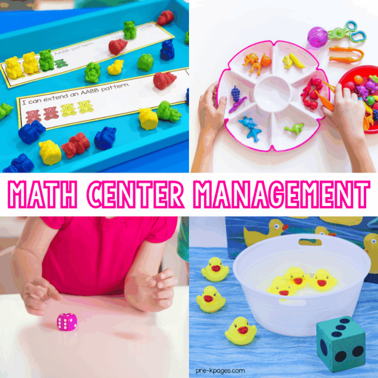 How to Manage Math Centers in the Pre-K Classroom