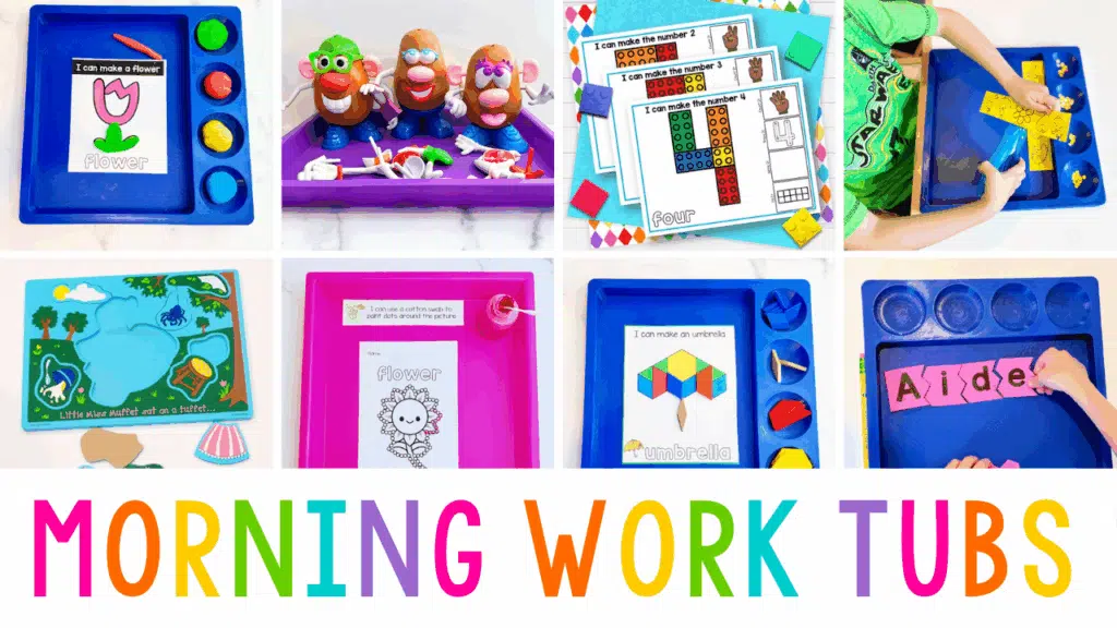 Morning Work Tubs for Preschool - Pre-K Pages