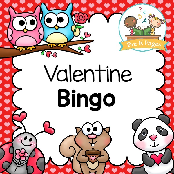 Valentine Bingo - Pre-K Pages