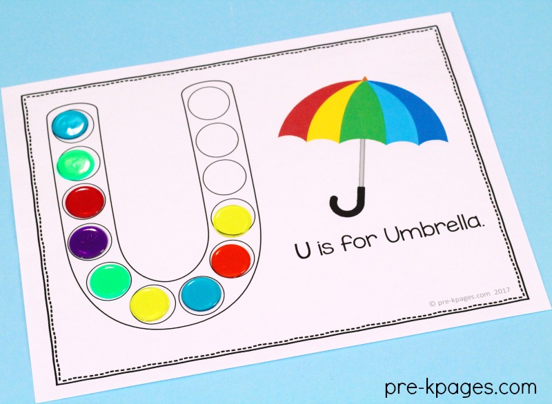 Alphabet Fine Motor Dot Pages - Pre-K Pages