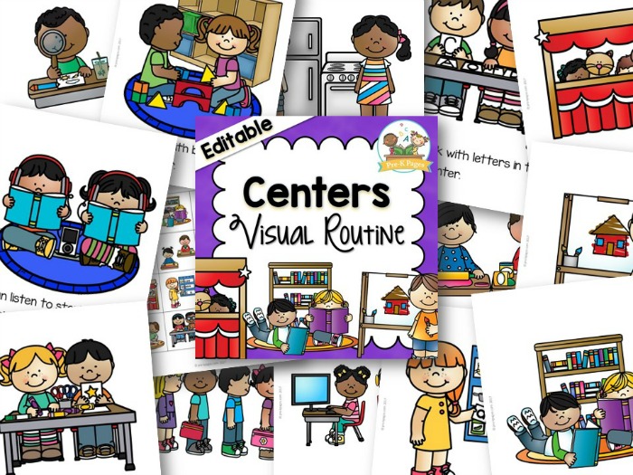 Center Visual Routine - Pre-K Pages