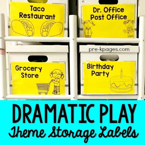 Dramatic Play Storage Labels - Pre-K Pages