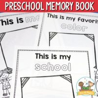 Preschool Memory Book Printable for the End of Year