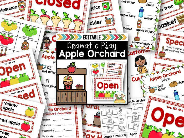 Dramatic Play Apple Orchard - Pre-K Pages