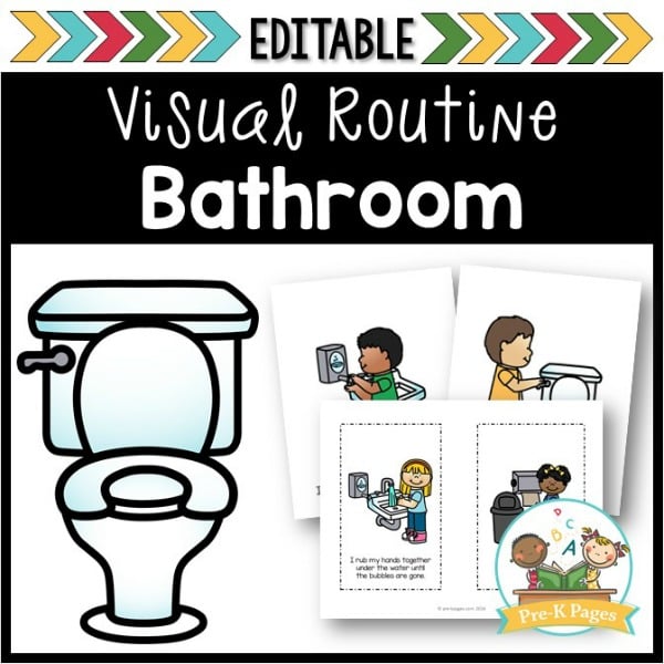 Bathroom Visual Routine - Pre-K Pages