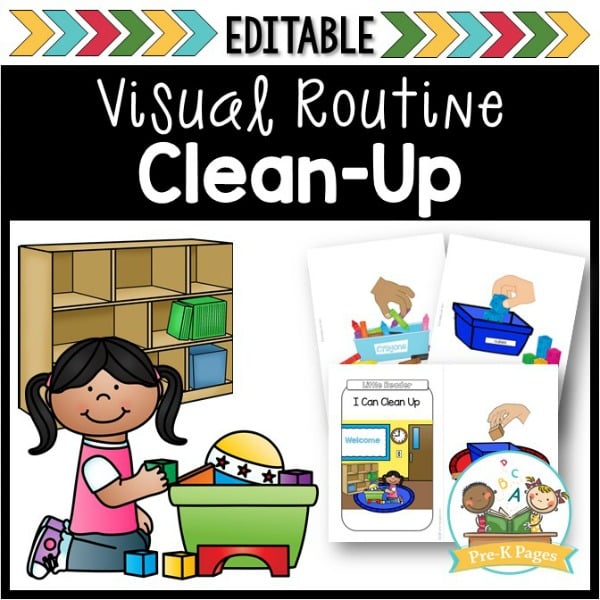 Clean Up Visual Routine - Pre-K Pages