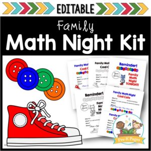 Family Math Night - Pre-K Pages