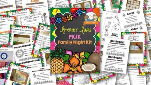 Literacy Luau Family Night Kit - Pre-K Pages