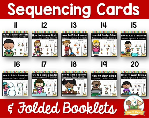 Sequencing Cards and Booklets Bundle - Pre-K Pages
