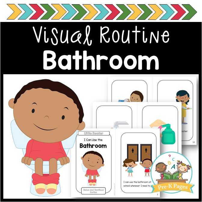 Bathroom Visual Routine - Pre-K Pages