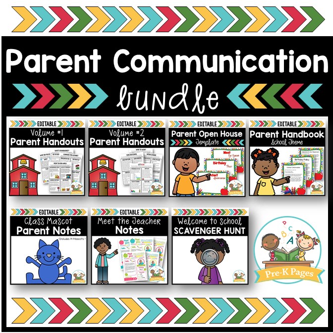 Parent Communication Bundle - Pre-K Pages