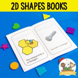 2D Shapes Books - Pre-K Pages