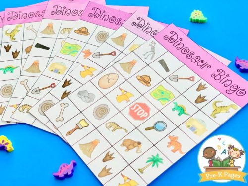 Dinosaur Bingo - Pre-K Pages