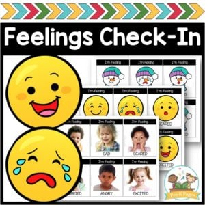 Feelings Chart for Kids in Preschool or Kindergarten