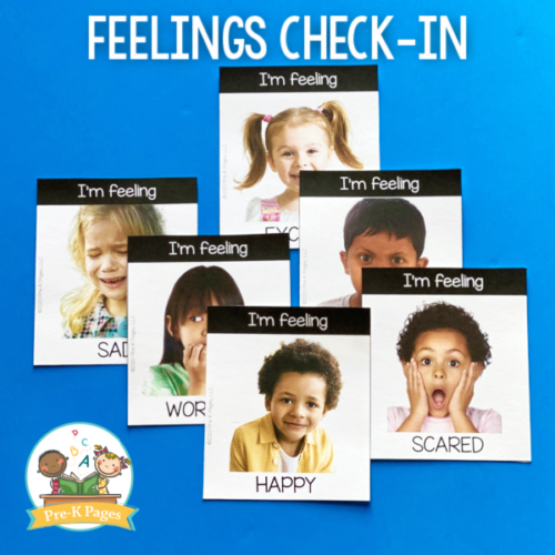 Feelings Chart for Kids in Preschool or Kindergarten