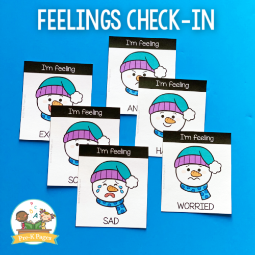 Feelings Chart for Kids in Preschool or Kindergarten