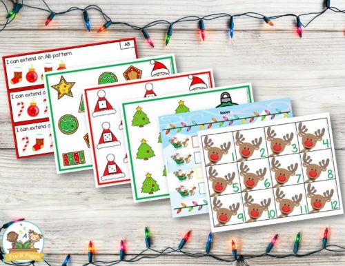 Christmas Theme Activities for Preschool and Pre-K