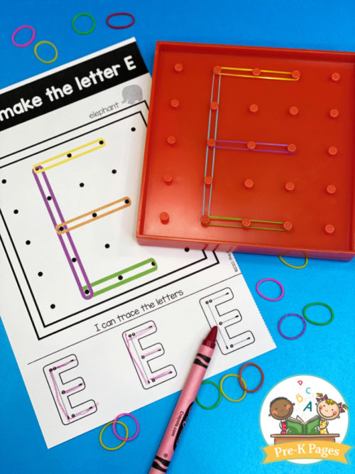 Letter Geoboard Task Cards - Alphabet Fine Motor - Pre-K Pages