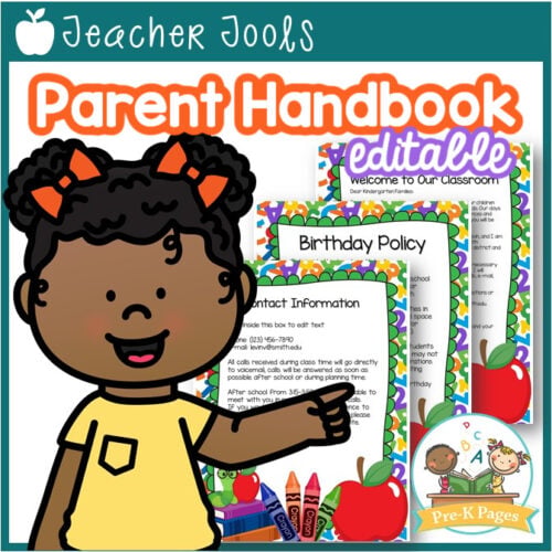 Printable Preschool Parent Handbook