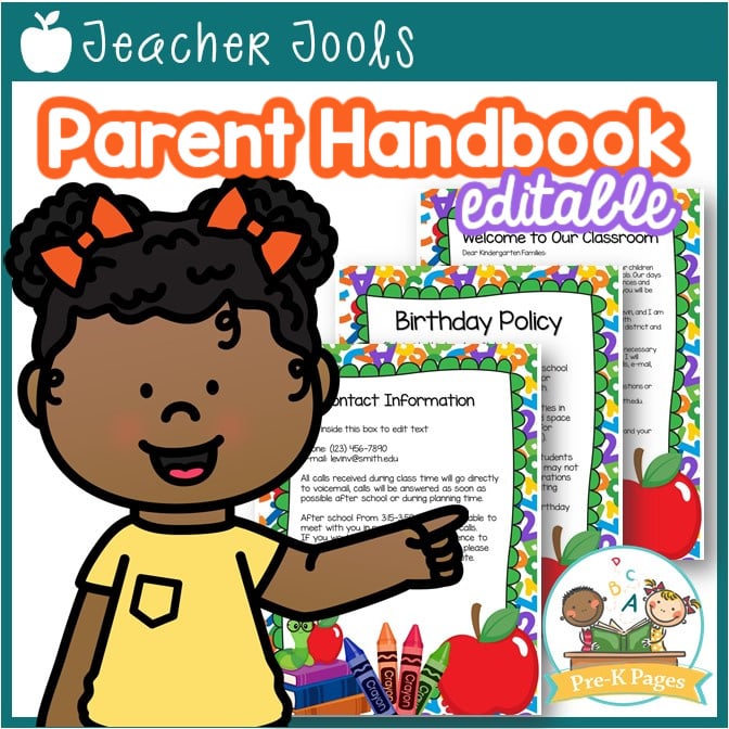 Printable Preschool Parent Handbook