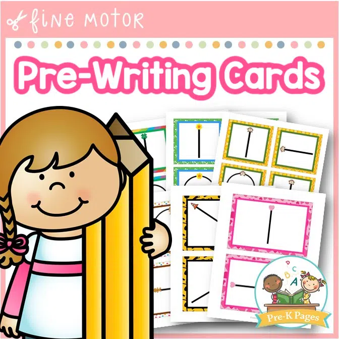 Pre-Writing Cards - Pre-K Pages