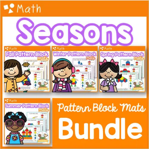 Geoboard Seasons Task Card Bundle - Pre-K Pages