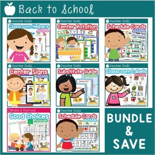 Preschool and Kindergarten Take Home Bags