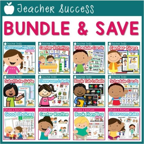 Classroom Jobs Helper Chart in Preschool