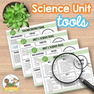 Science Tools - Pre-K Pages