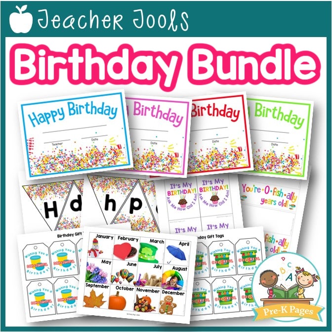 Birthday Certificates, Display, Student Gift Tags | Real Photos - Pre-K ...