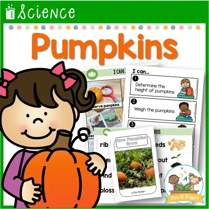 Pumpkin Science Unit - Pre-K Pages