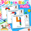 Pattern Block Number Mats - Pre-K Pages