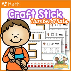 Building Brick Number Mats - Pre-K Pages